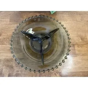 Imperial Glass | Dining | Vintage Imperial Glass Candlewick Smoky Grey ...